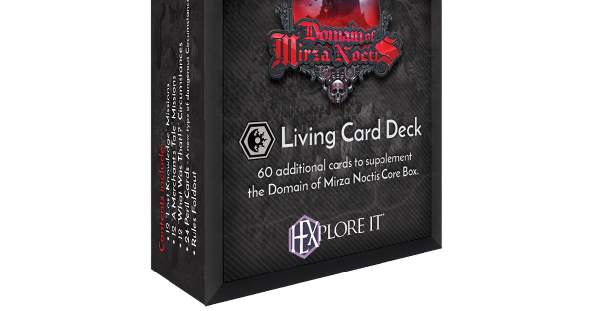 HEXplore It: The Domain of Mirza Noctis – Living Card Deck | Board Game ...