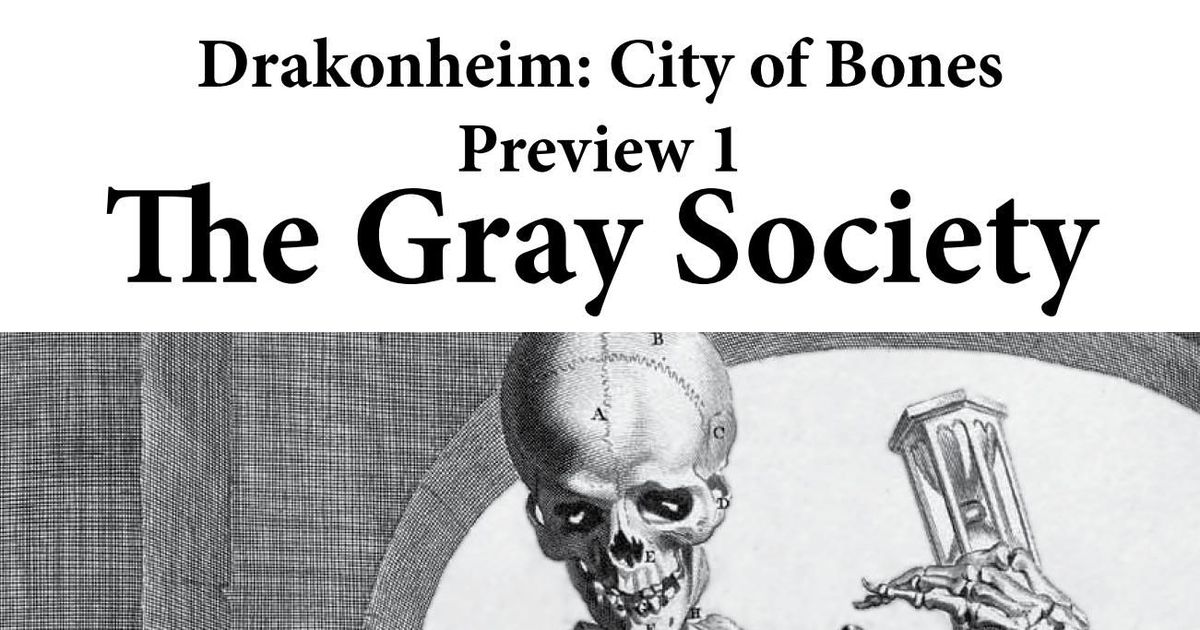 Preview 1: The Gray Society | RPG Item | BoardGameGeek
