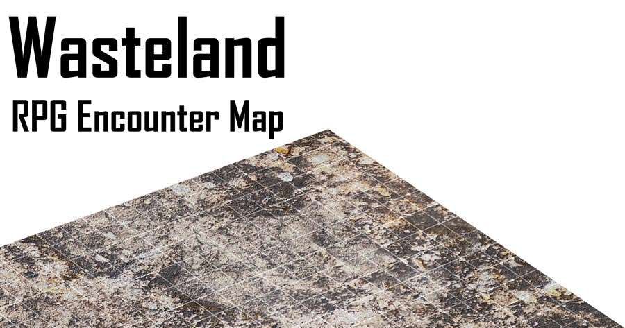 Wasteland 24" x 24" RPG Encounter Map | RPG Item | RPGGeek