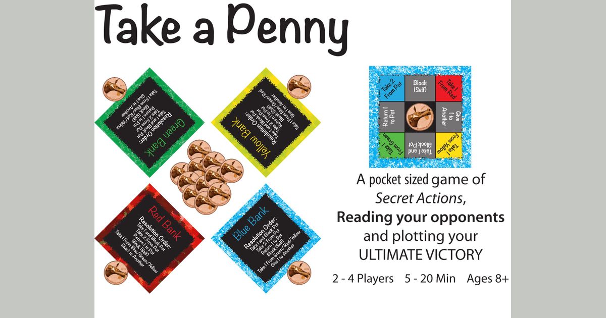 Take A Penny Board Game BoardGameGeek