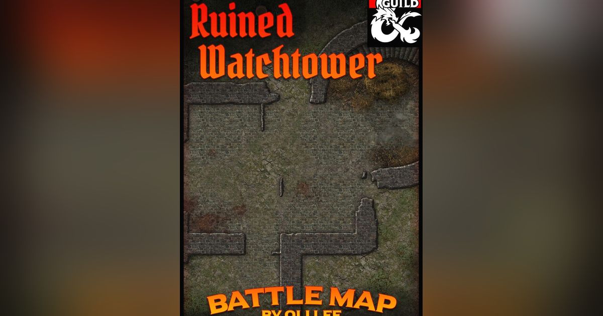 Ruined Watchtower Battle Map | RPG Item | RPGGeek