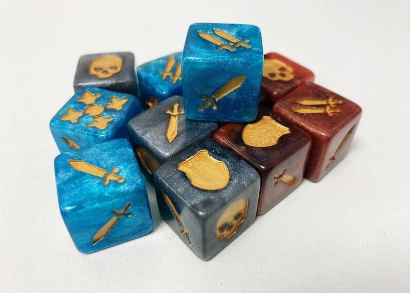 Knight Tales: Marble Dice Set | Board Game Accessory | BoardGameGeek