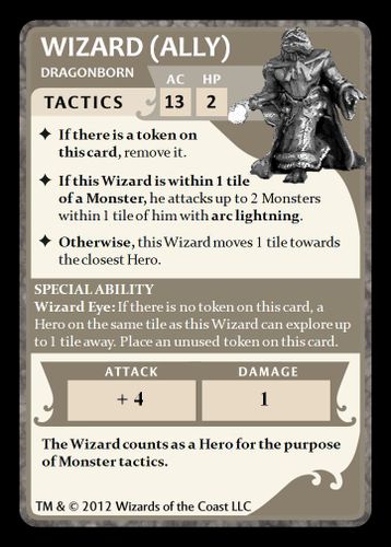 Ally cards for WoA Heroes | Dungeons & Dragons: Wrath of Ashardalon Board Game