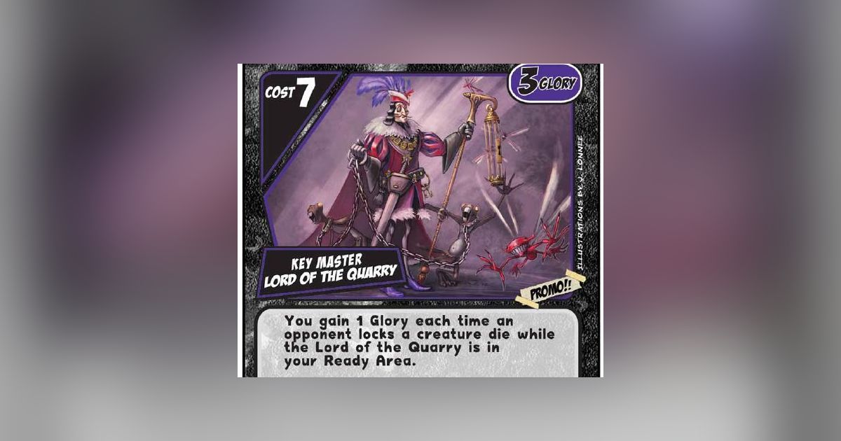 Quarriors! Key Master Lord of the Quarry Promo Card | Board Game ...