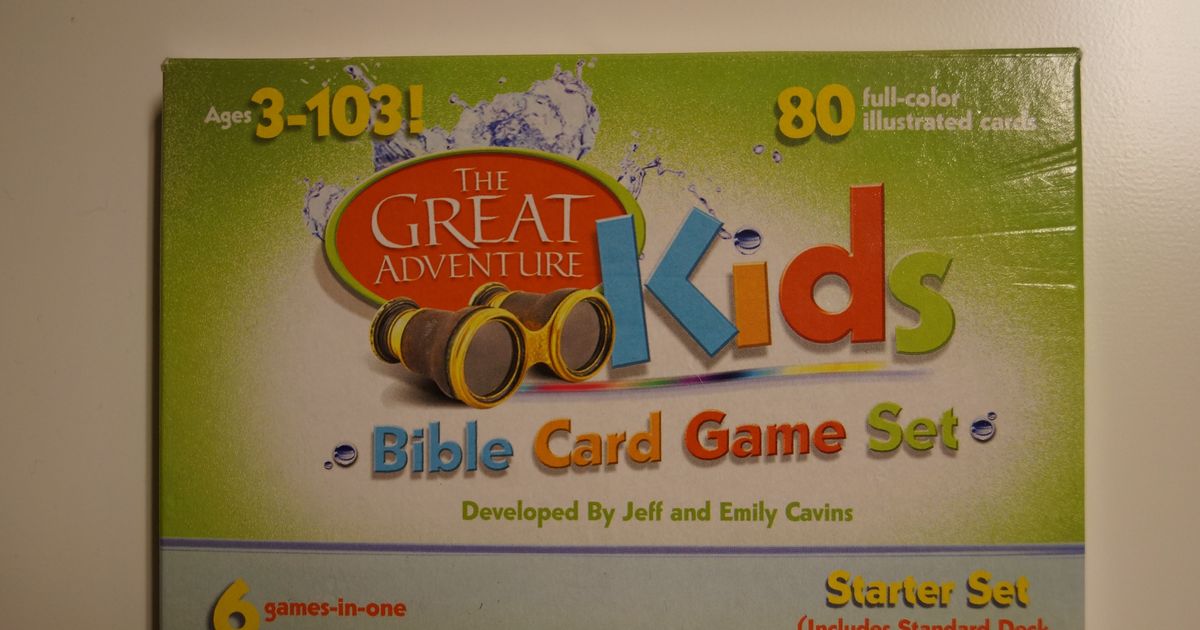 The Great Adventure Kids Bible Card Game Set | Board Game | BoardGameGeek