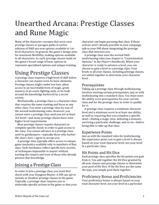 Unearthed Arcana 2015-10-05: Prestige Classes and Rune Magic | RPG Item ...