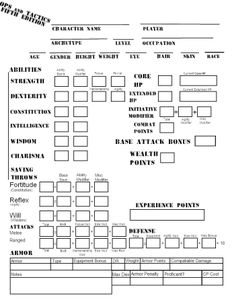 Ops and Tactics: Character Folio | RPG Item | BoardGameGeek