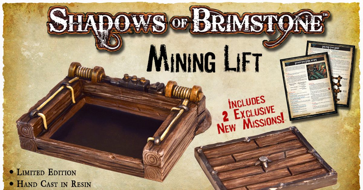 Shadows of Brimstone: Mining Lift | Board Game | BoardGameGeek