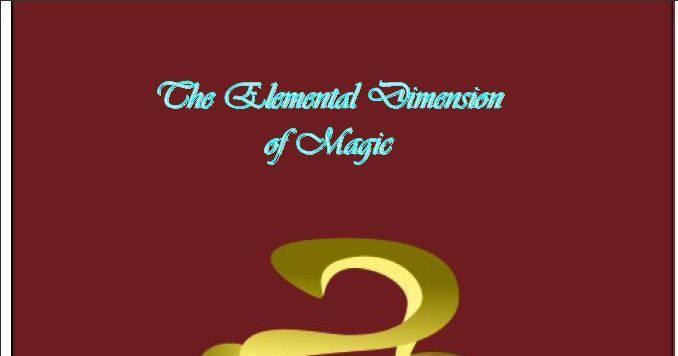 The Elemental Dimension of Magic | RPG Item | RPGGeek