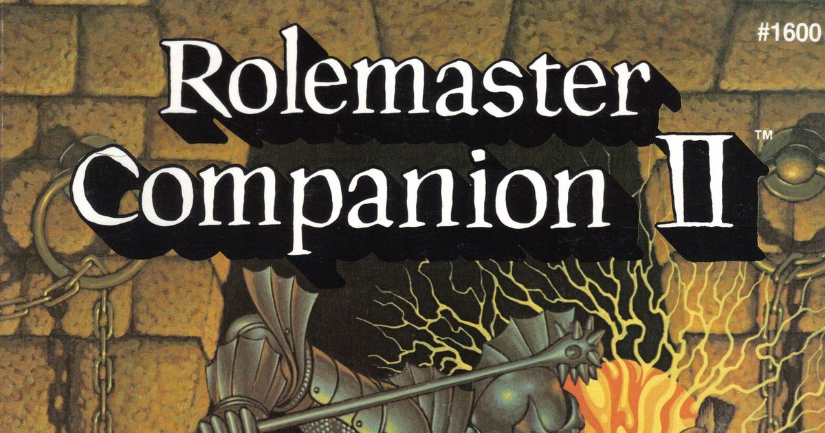 Rolemaster Companion II | RPG Item | BoardGameGeek