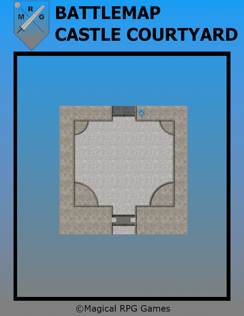 Battlemap Castle Courtyard | RPG Item | RPGGeek