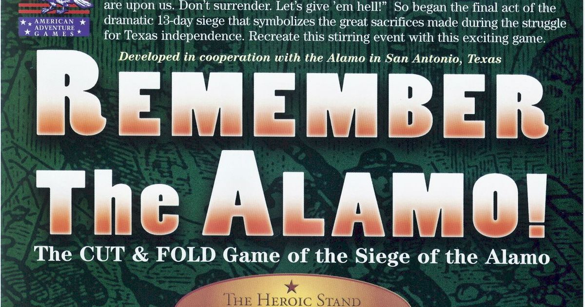Remember the Alamo | Board Game | BoardGameGeek
