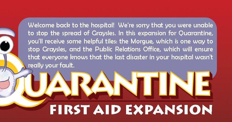 Quarantine: First Aid Expansion | Board Game | BoardGameGeek