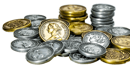 Obsession: Metal Coins | Board Game Accessory | BoardGameGeek