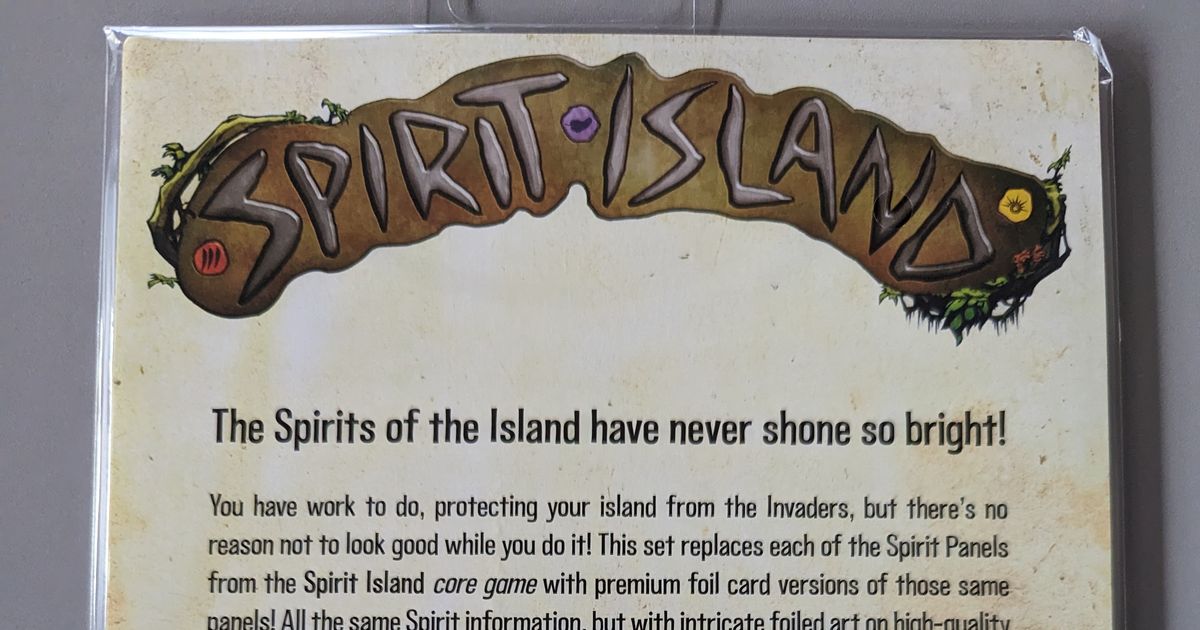 Spirit Island: Premium Foil Spirit Panels | Board Game Accessory ...