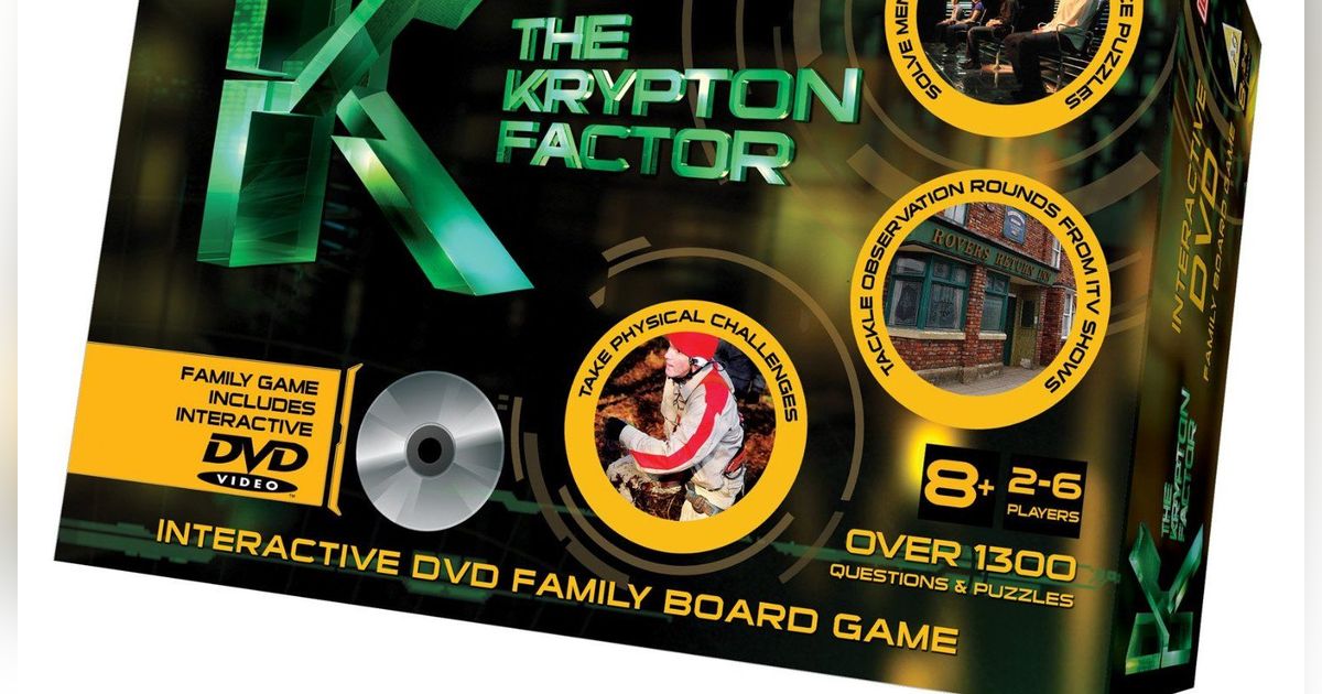Krypton Factor Interactive DVD Family Board Game | Board Game ...