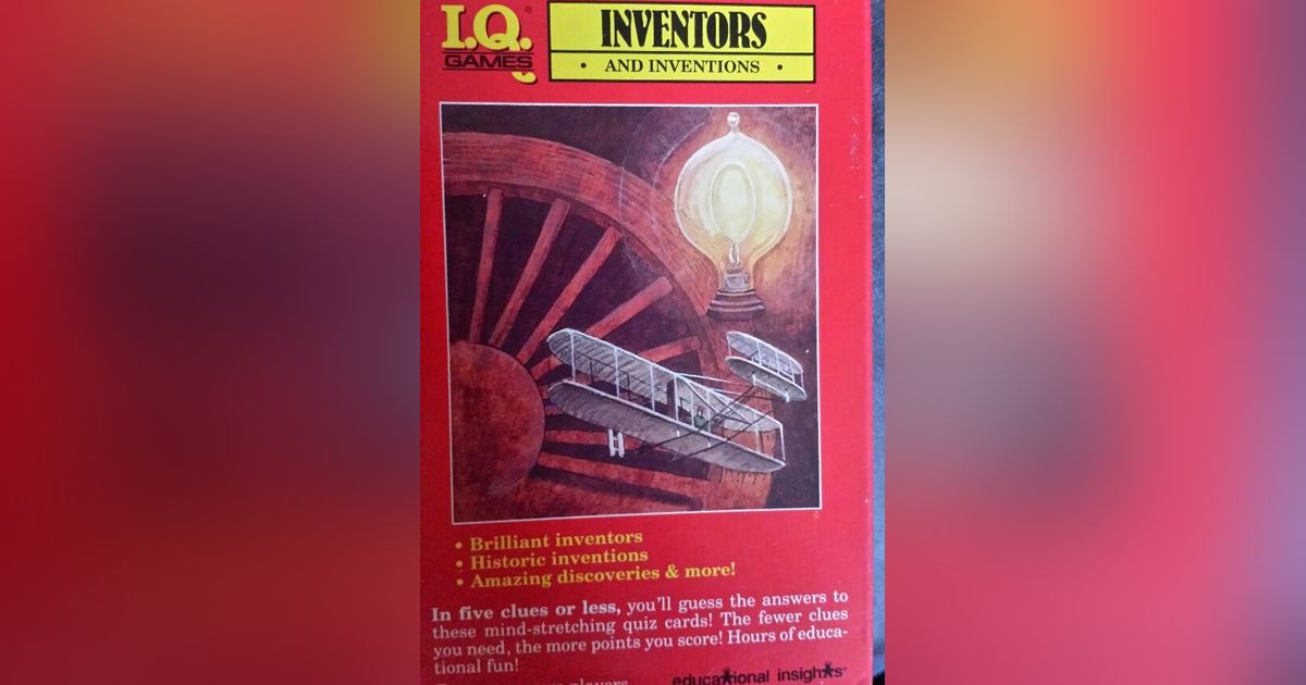 I.Q. Games: Inventors and Inventions | Board Game | BoardGameGeek