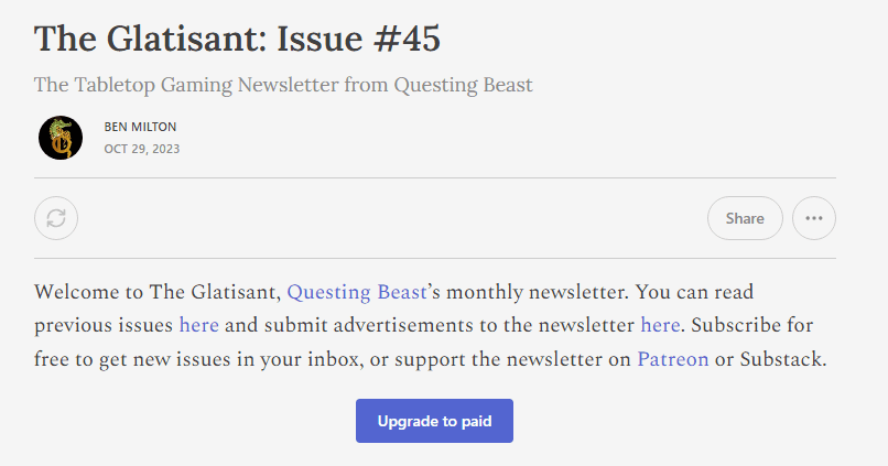 The Glatisant (Issue #45) | Issue | RPGGeek