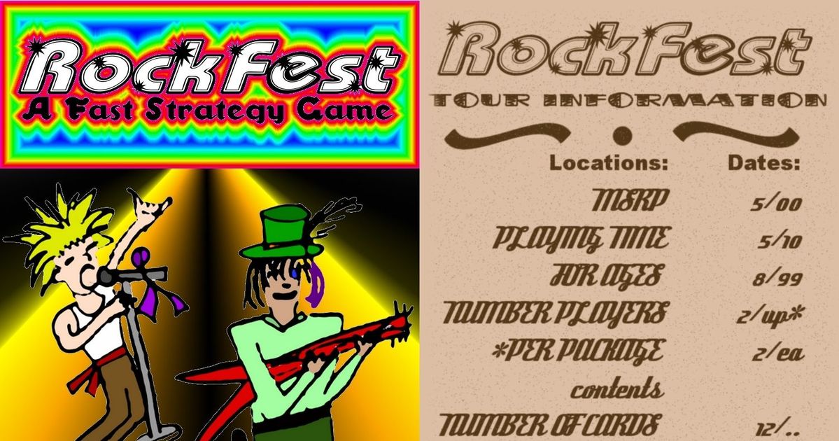 RockFest | Board Game | BoardGameGeek