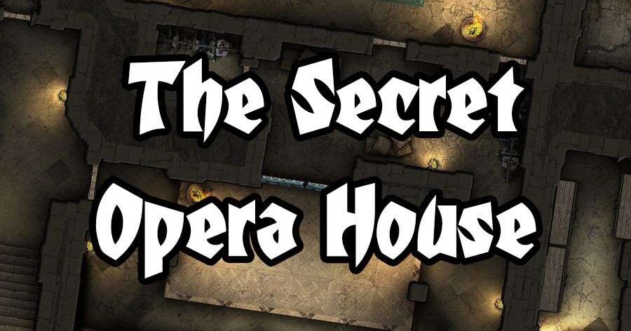 Heroic Maps: The Secret Opera House | RPG Item | RPGGeek