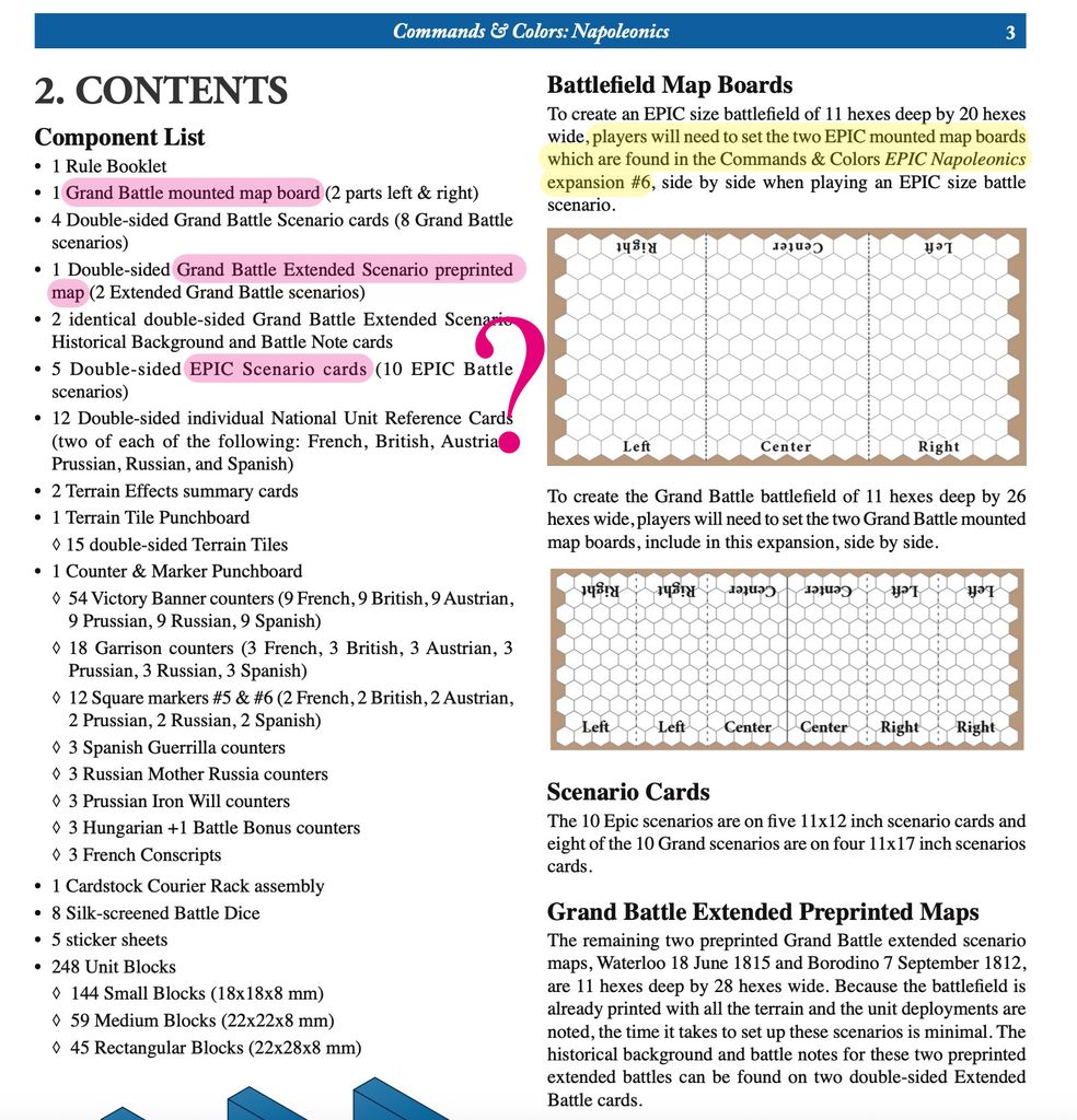 Epic Map Set No Longer Included? | Commands & Colors: Napoleonics ...