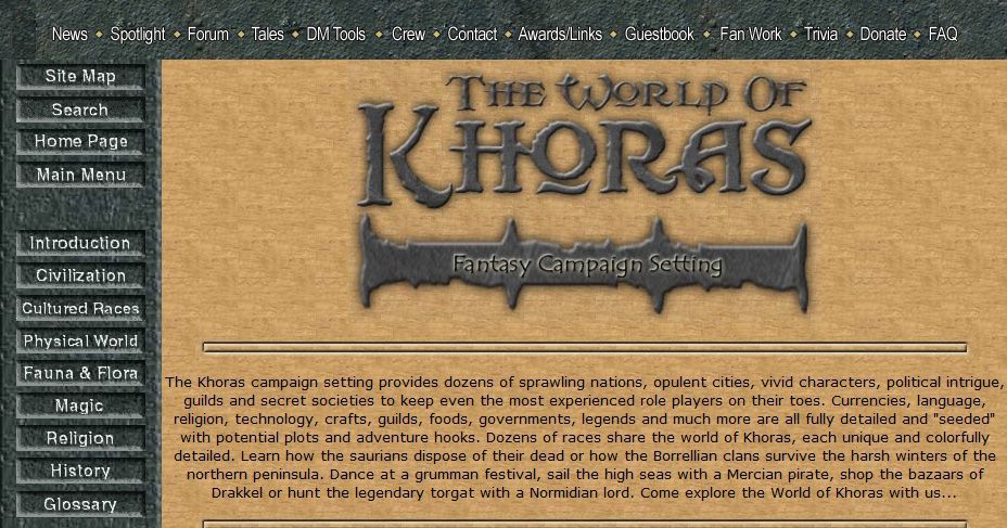 The World of Khoras | RPG Item | RPGGeek