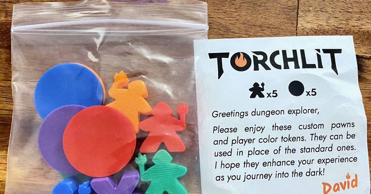 Torchlit: Upgraded Player Tokens | Board Game Accessory | BoardGameGeek