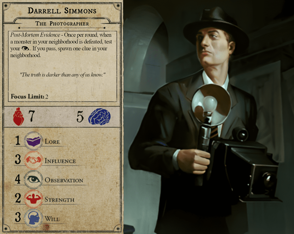 ** Investigator Pack #1 - Darrell Simmons, the Photographer (3/5 ...