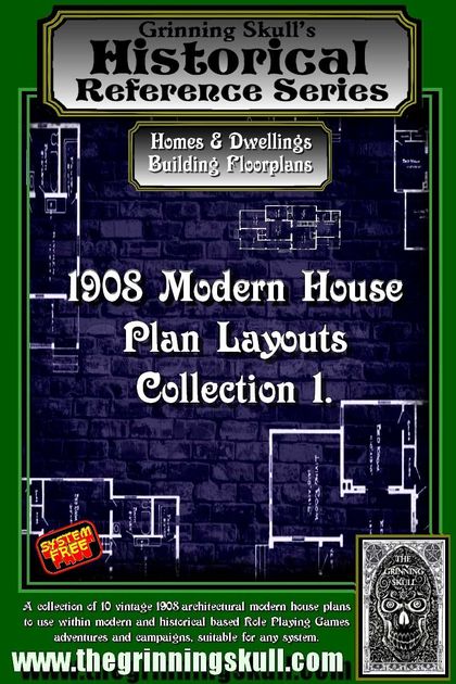1908 Modern House Plan Layouts Collection 1 | RPG Item | RPGGeek