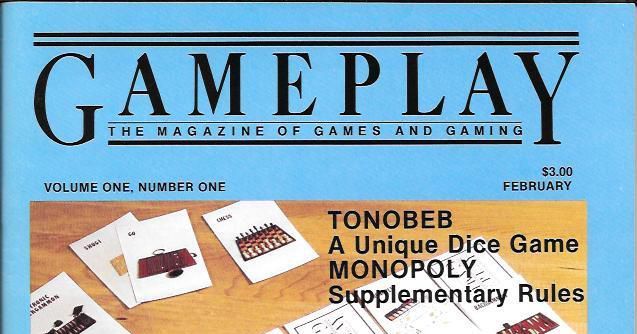 GAMEPLAY (Volume One, Number One - Feb 1983) | Issue | BoardGameGeek