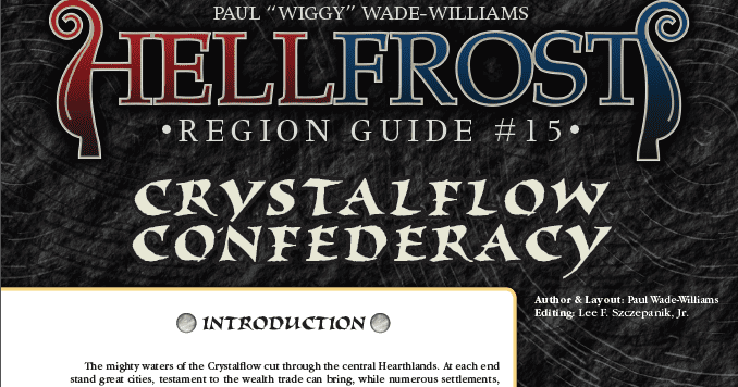 Hellfrost Region Guide #15: Crystalflow Confederacy | RPG Item | RPGGeek