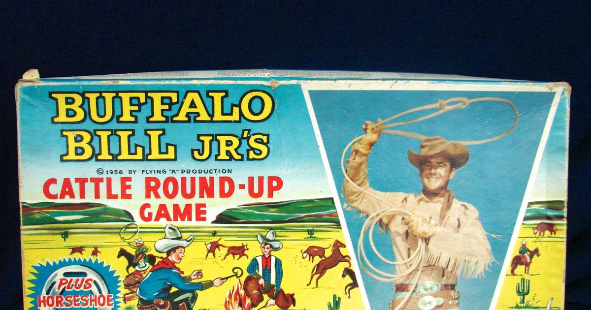 Buffalo Bill Jr's Cattle Round-up Game | Board Game | BoardGameGeek