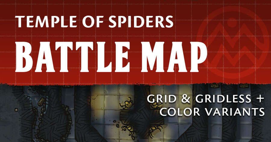 Temple of Spiders Battle Map | RPG Item | RPGGeek