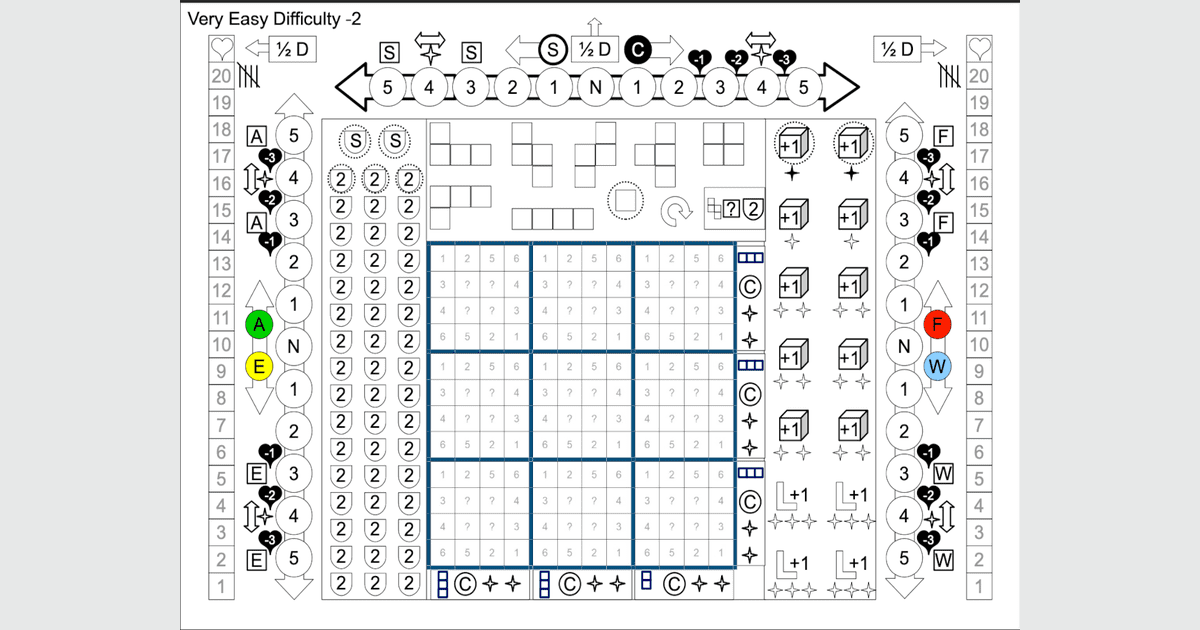 Print and Play: Elemental Runes | Juegos Roll & Write