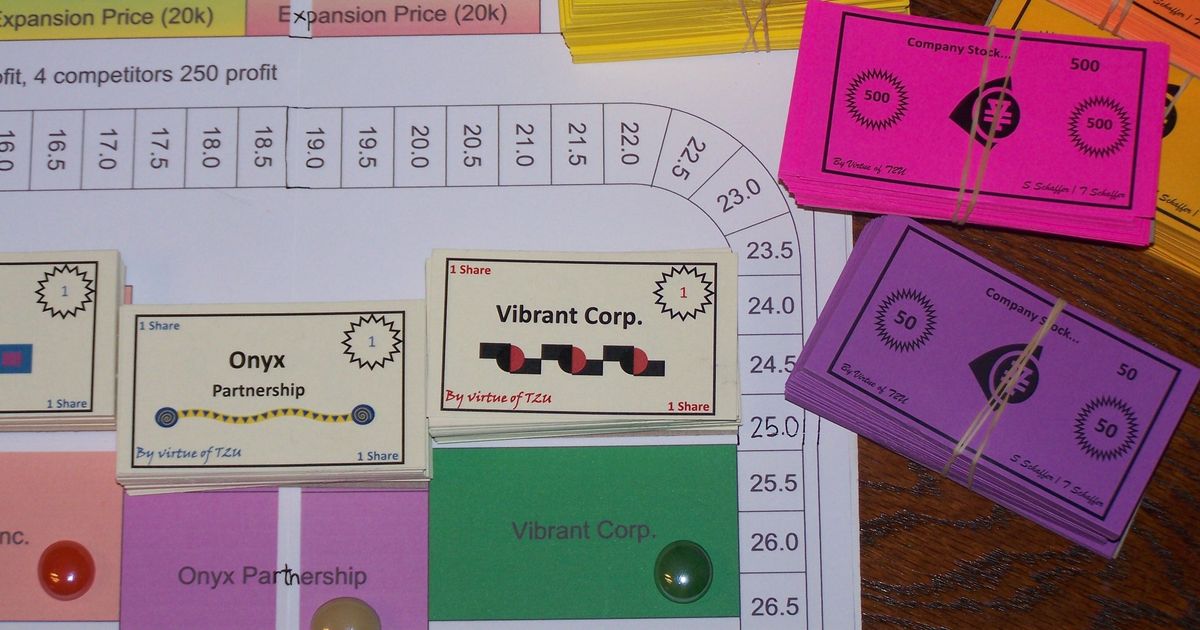Company Stock | Board Game | BoardGameGeek