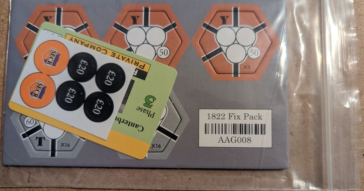 1822: Fix Pack | Board Game Accessory | BoardGameGeek