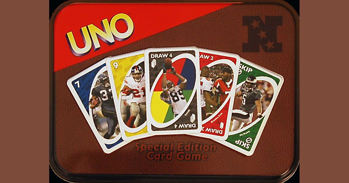 UNO: National Football League NFL Editions | Board Game | BoardGameGeek