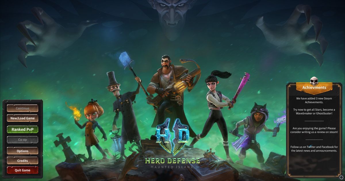 Hero Defense - Haunted Island | Video Game | VideoGameGeek