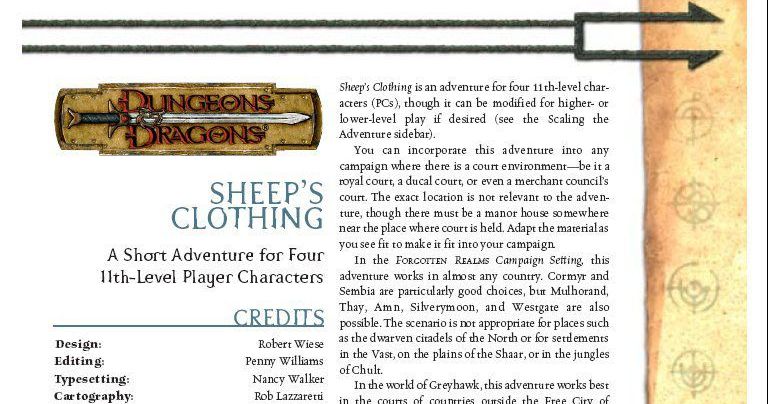 Sheep's Clothing | RPG Item | RPGGeek