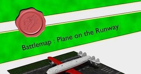 Battlemap: Plane on the Runway | RPG Item | RPGGeek