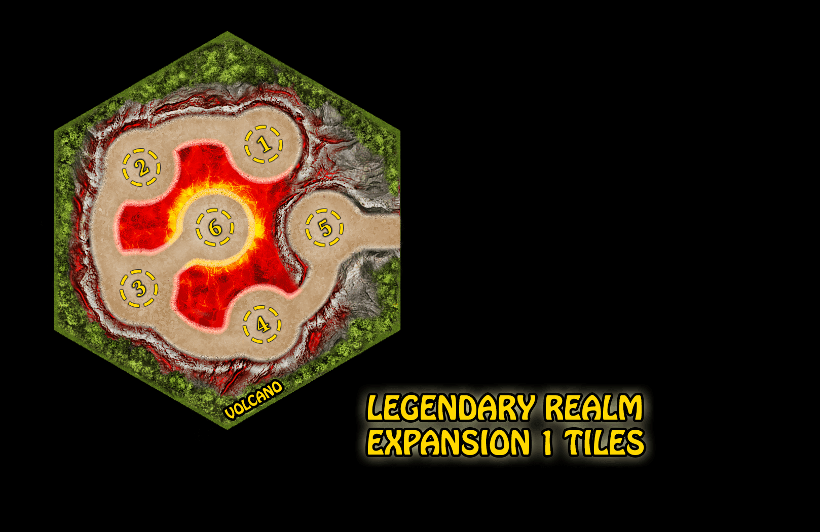 LEGENDARY REALM - HEX TILE REDESIGN SERIES # 3 Expansion 1 - Design ...