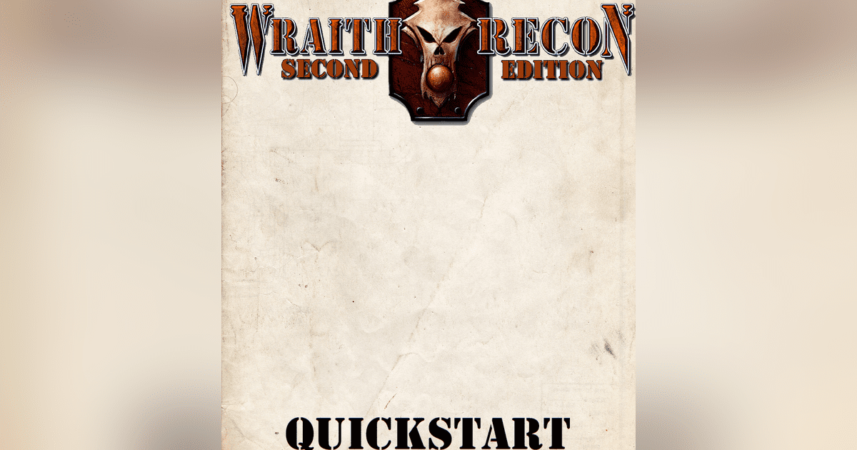 Wraith Recon Second Edition Quickstart | RPG Item | RPGGeek