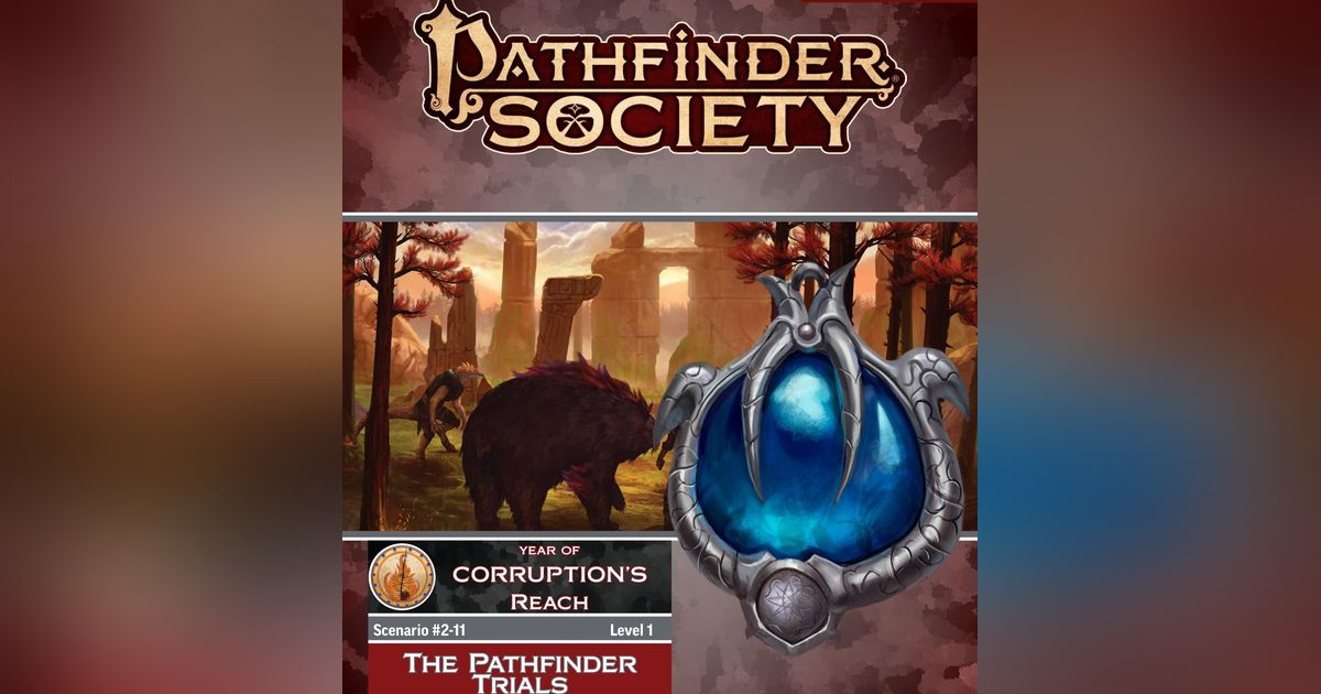 Pathfinder 2 Society Scenario 2-11: The Pathfinder Trials | RPG Item ...