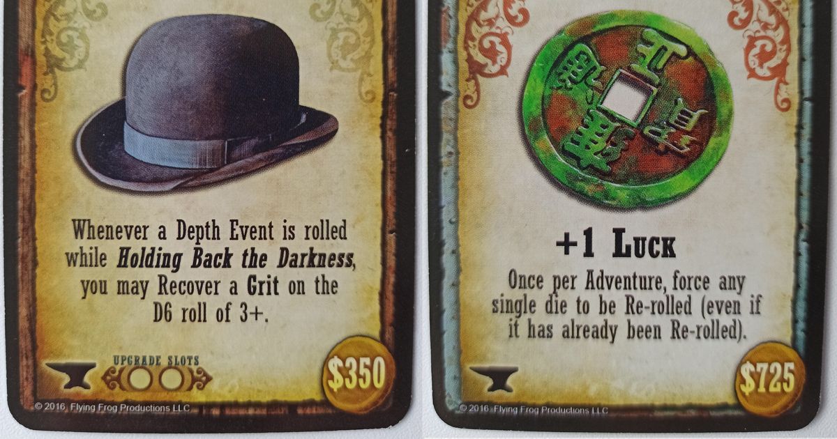 Shadows of Brimstone: DiceFest 2017 Promo Cards | Board Game ...