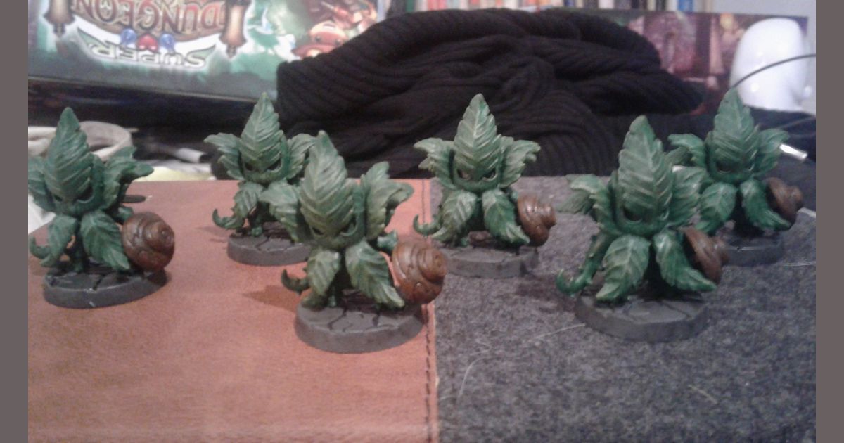 Mooks and King Sprout | Painting Soda Pop Miniatures, etc | BoardGameGeek