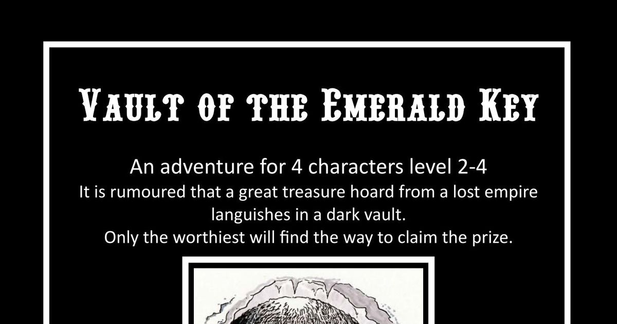 Vault of the Emerald Key | RPG Item | RPGGeek