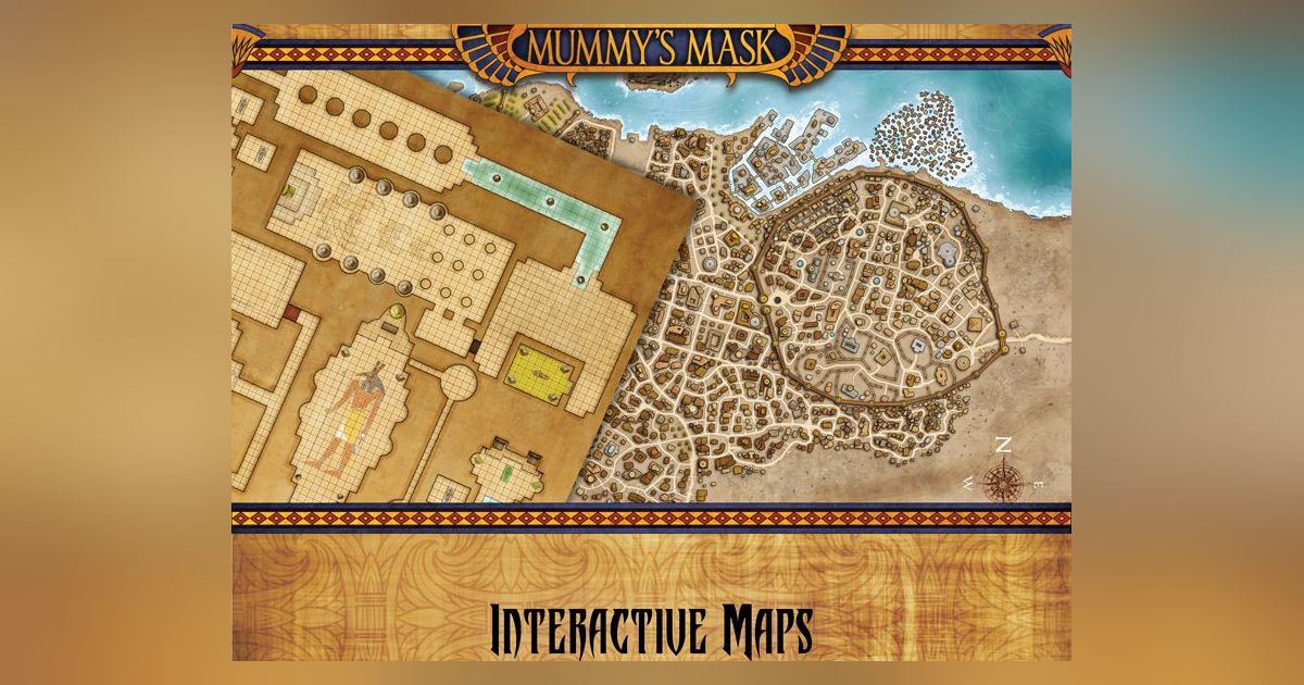 Mummy's Mask Interactive Maps Set | RPG Item | RPGGeek