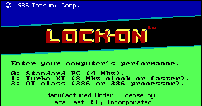 Lock-On | Video Game | VideoGameGeek