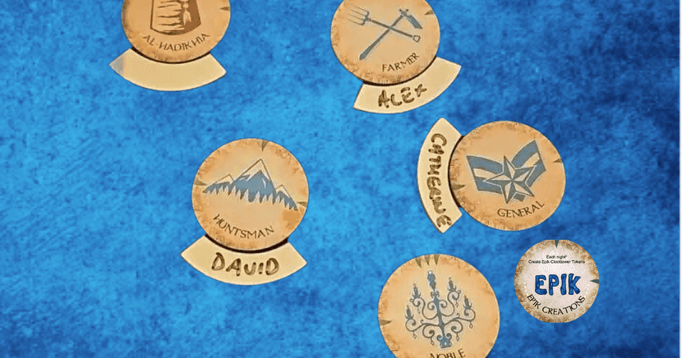 Blood on the Clocktower: Basic Name Tags | Board Game Accessory ...