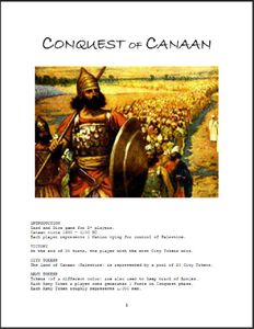 Conquest of Canaan | Board Game | BoardGameGeek